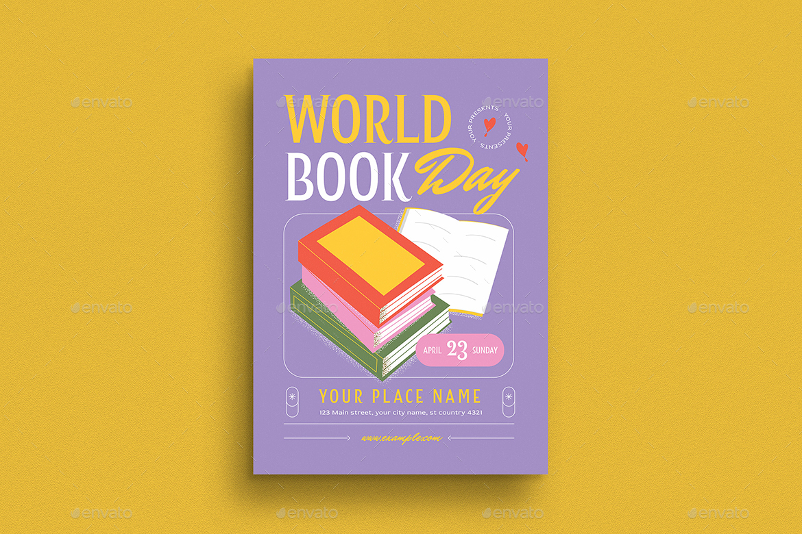 World Book Day Event Flyer, Print Templates | GraphicRiver