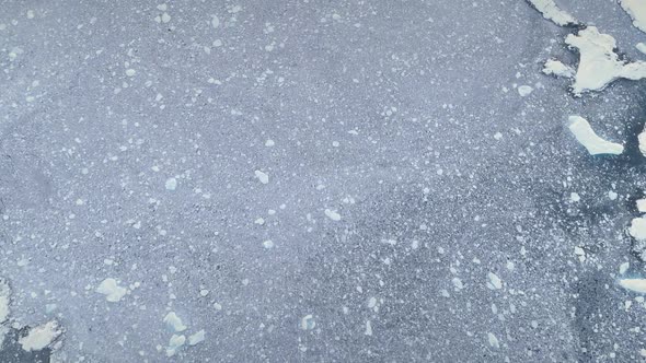 Ice Ocean with Iceberg. Antarctica Top Down View, Stock Footage | VideoHive