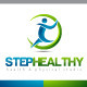 Step Healthy Logo, Logo Templates | GraphicRiver