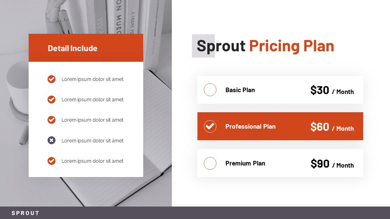 Sprout - Business Keynote Presentation Template, Presentation Templates