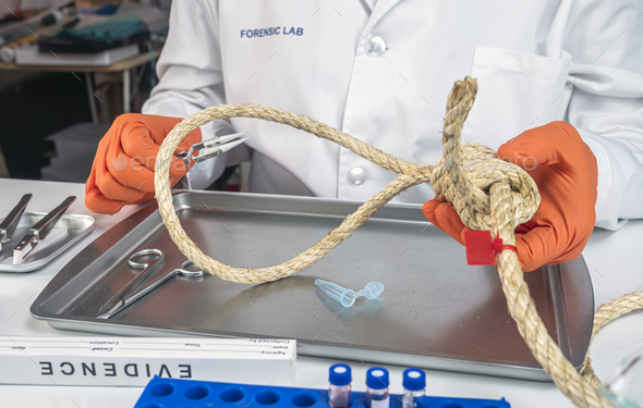 Police scientist extracts DNA sample from hanging victim's body, crime ...