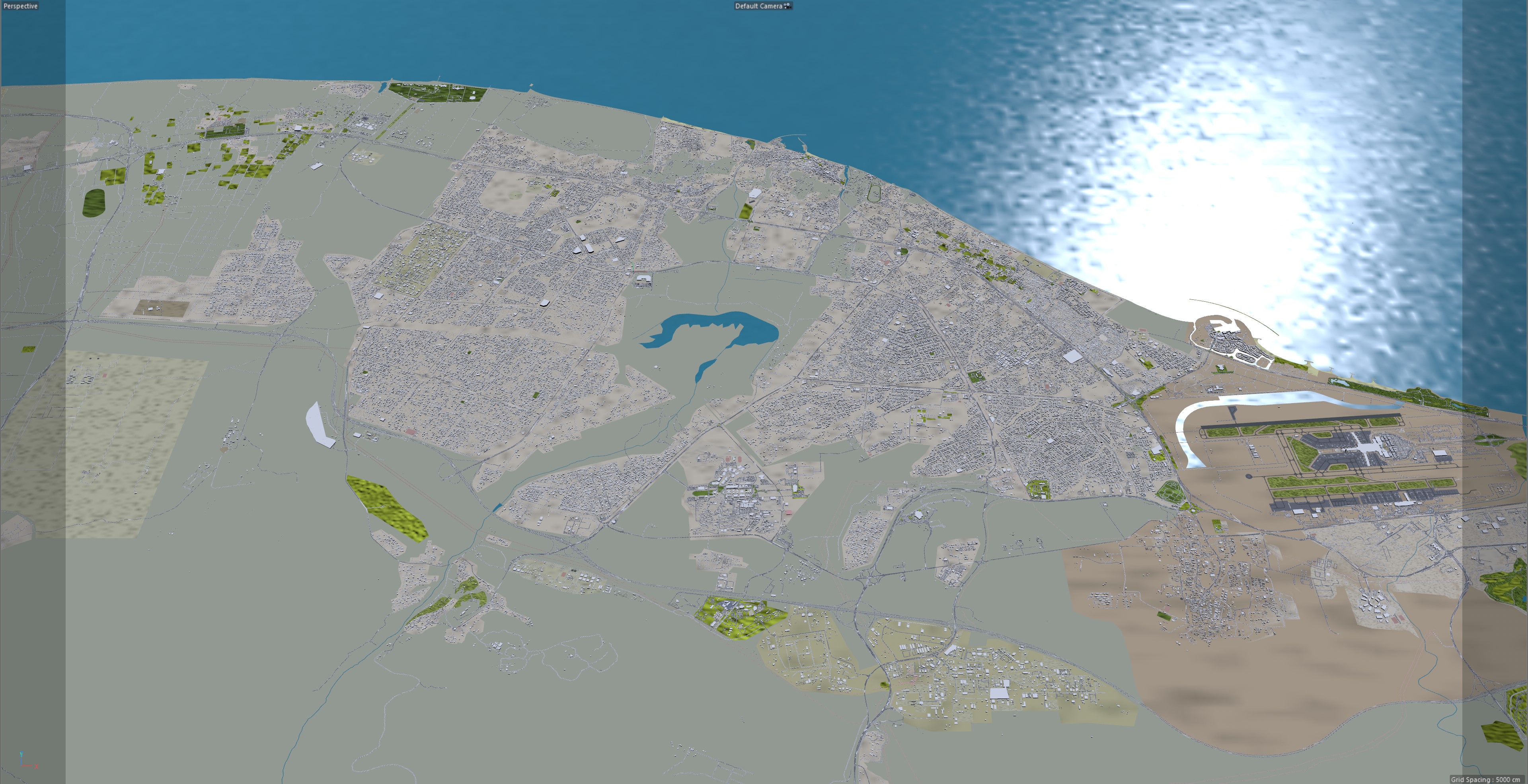 Al Seeb City Oman 3d model 40km by TurboCG | 3DOcean