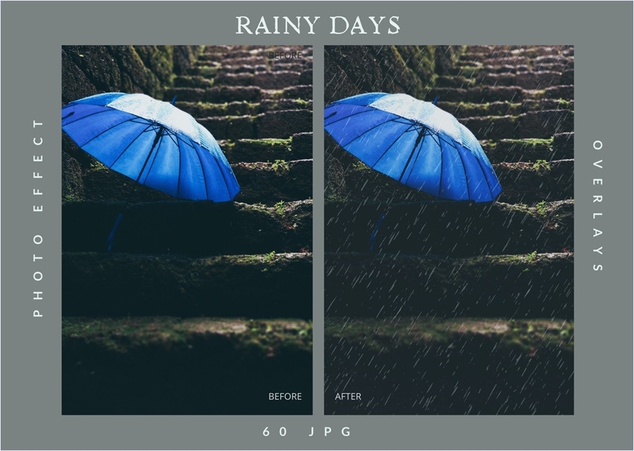 Rainy Days - Photo Effect Overlays, Add-ons | GraphicRiver