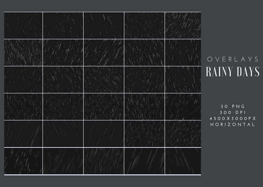 Rainy Days - Photo Effect Overlays, Add-ons | GraphicRiver