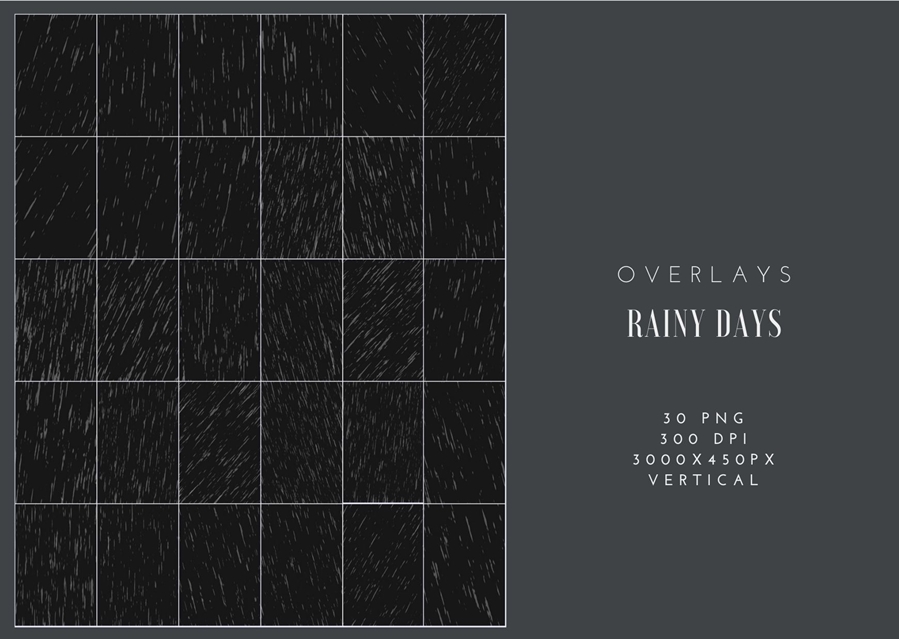 Rainy Days - Photo Effect Overlays, Add-ons | GraphicRiver