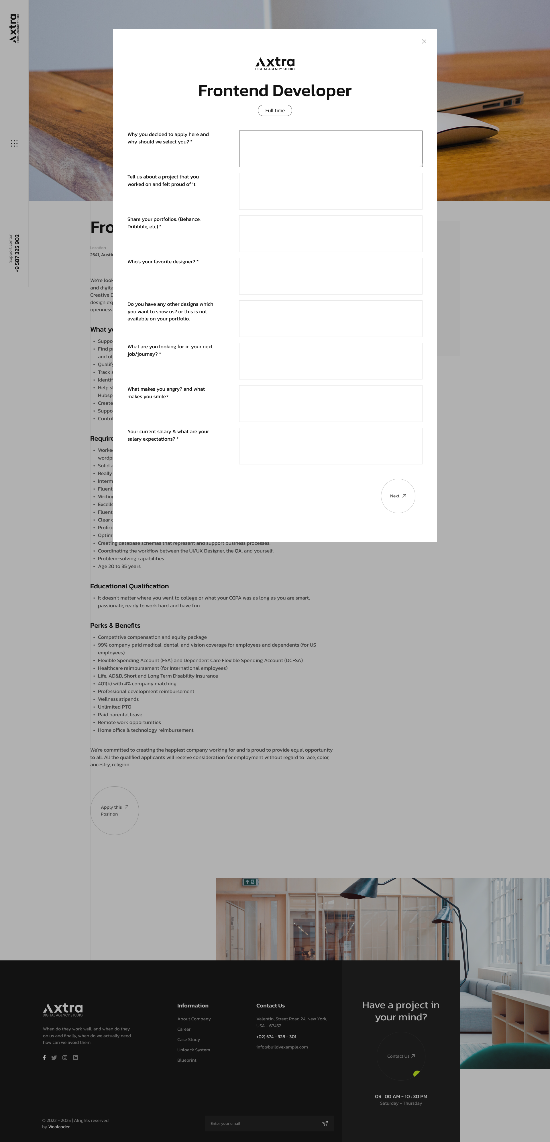 Axtra | Digital Agency Creative Portfolio Figma Template by wealcoder ...