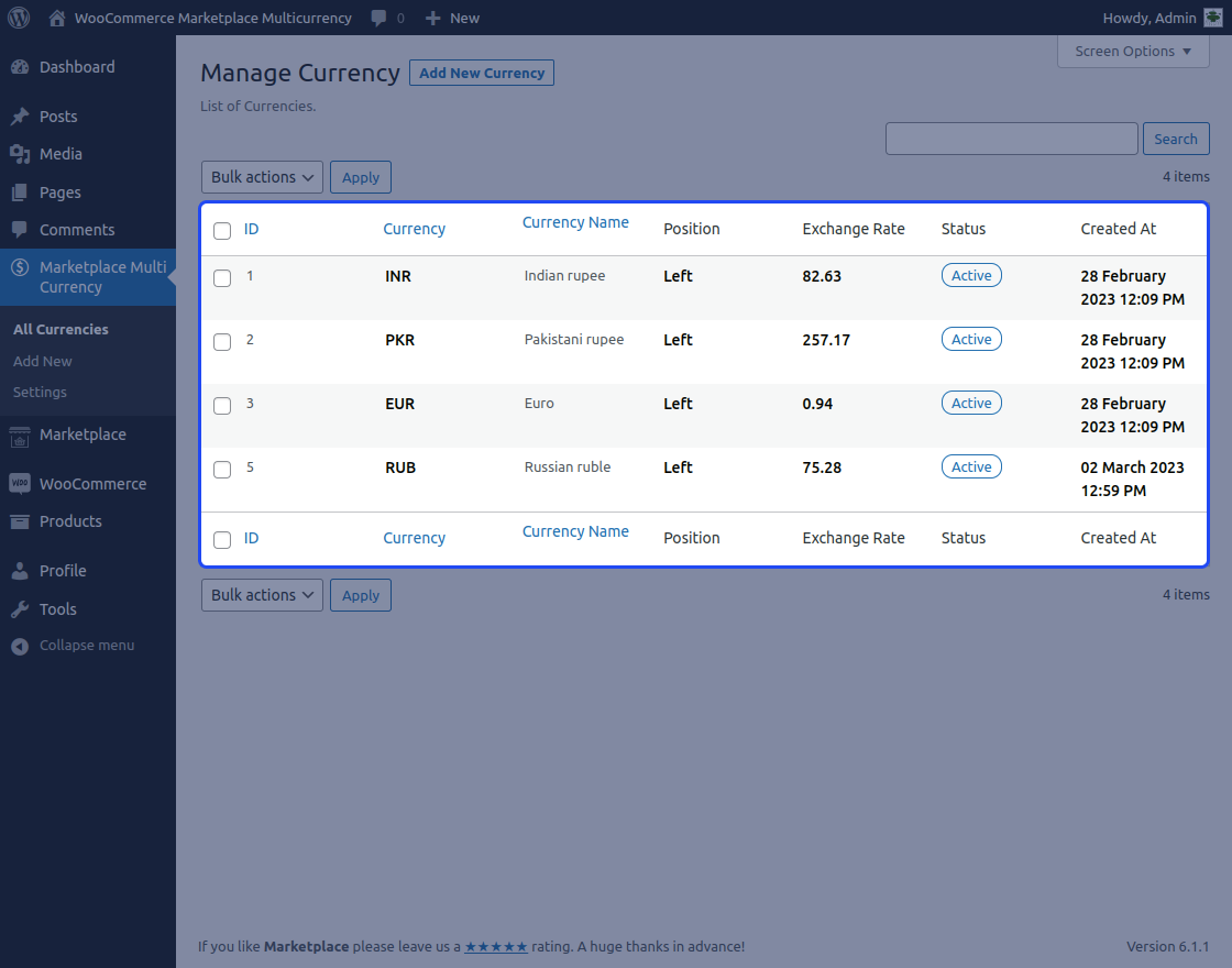 Marketplace Multi Currency Plugin for WooCommerce by Webkul | CodeCanyon