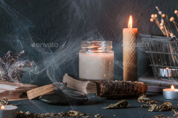 Tarot, astrology,Esoteric, Occult mystical ritual scene of sorcery ...