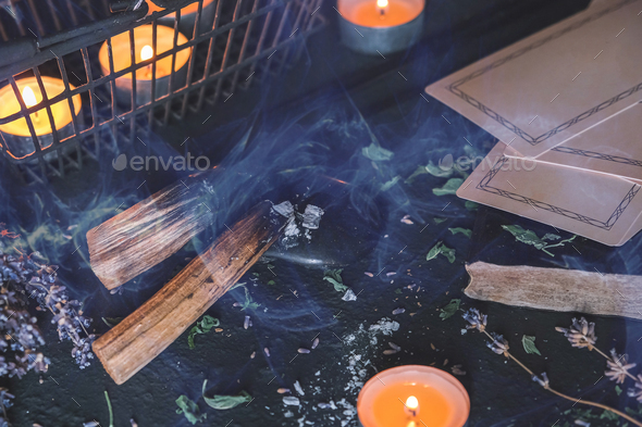 Tarot, astrology,Esoteric, Occult mystical ritual scene of sorcery ...