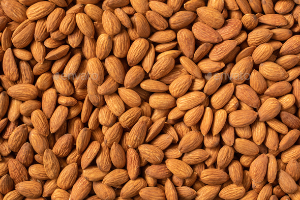 Almonds nut textures and surface with pattern for background Stock ...