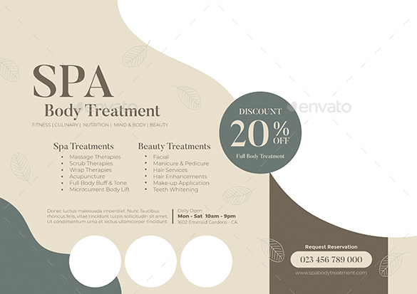 Spa & Body Treatment, Print Templates | GraphicRiver