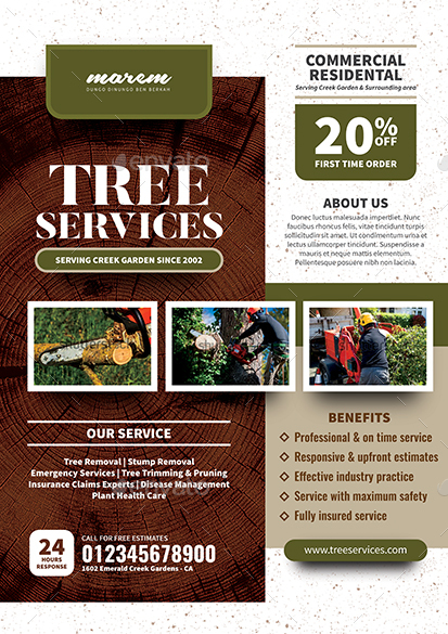 Tree Service, Print Templates | GraphicRiver