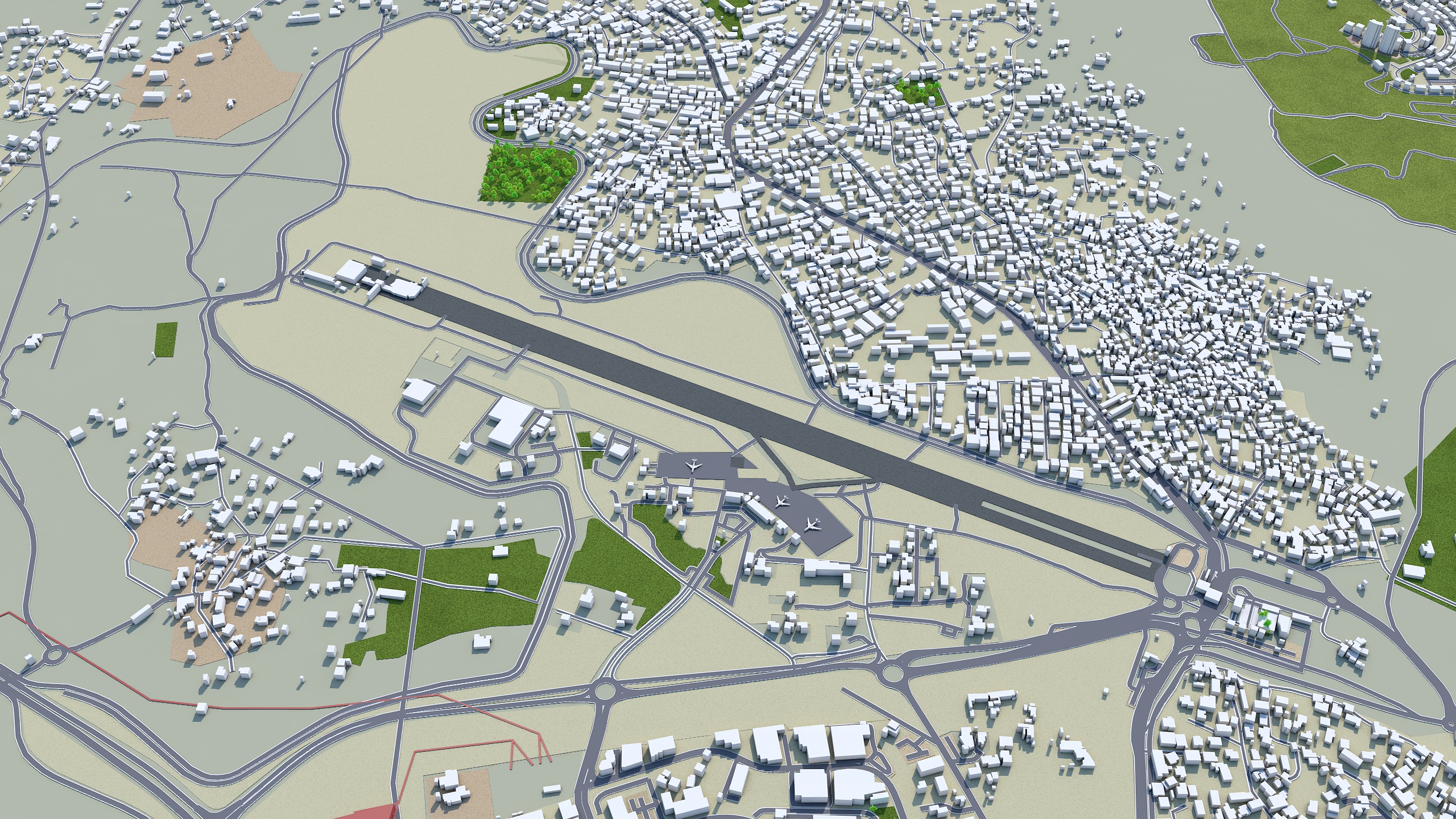 Ramallah City West Bank Palestine 3d model 30km by TurboCG | 3DOcean