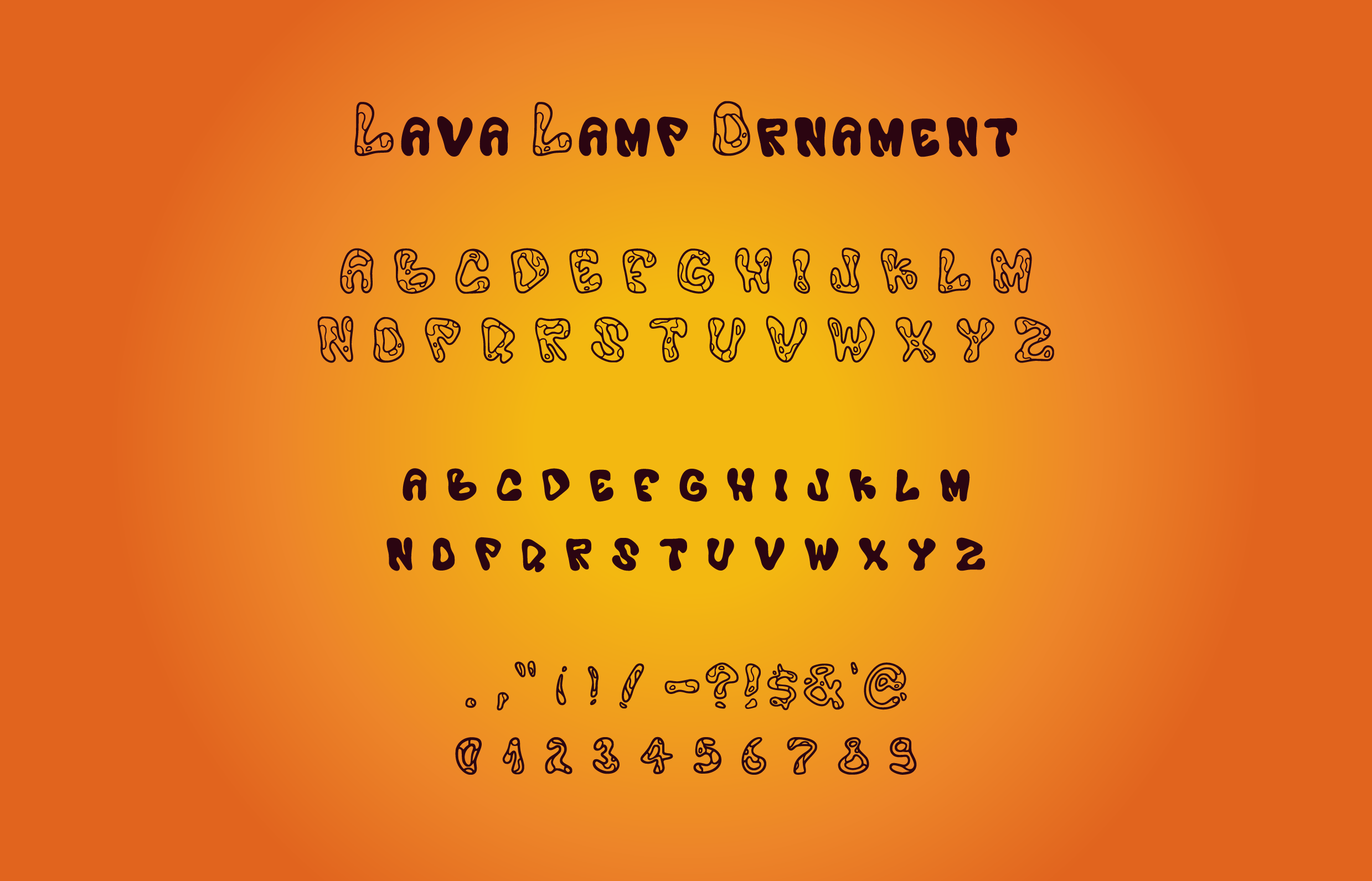 Lava Lamp, Fonts | GraphicRiver