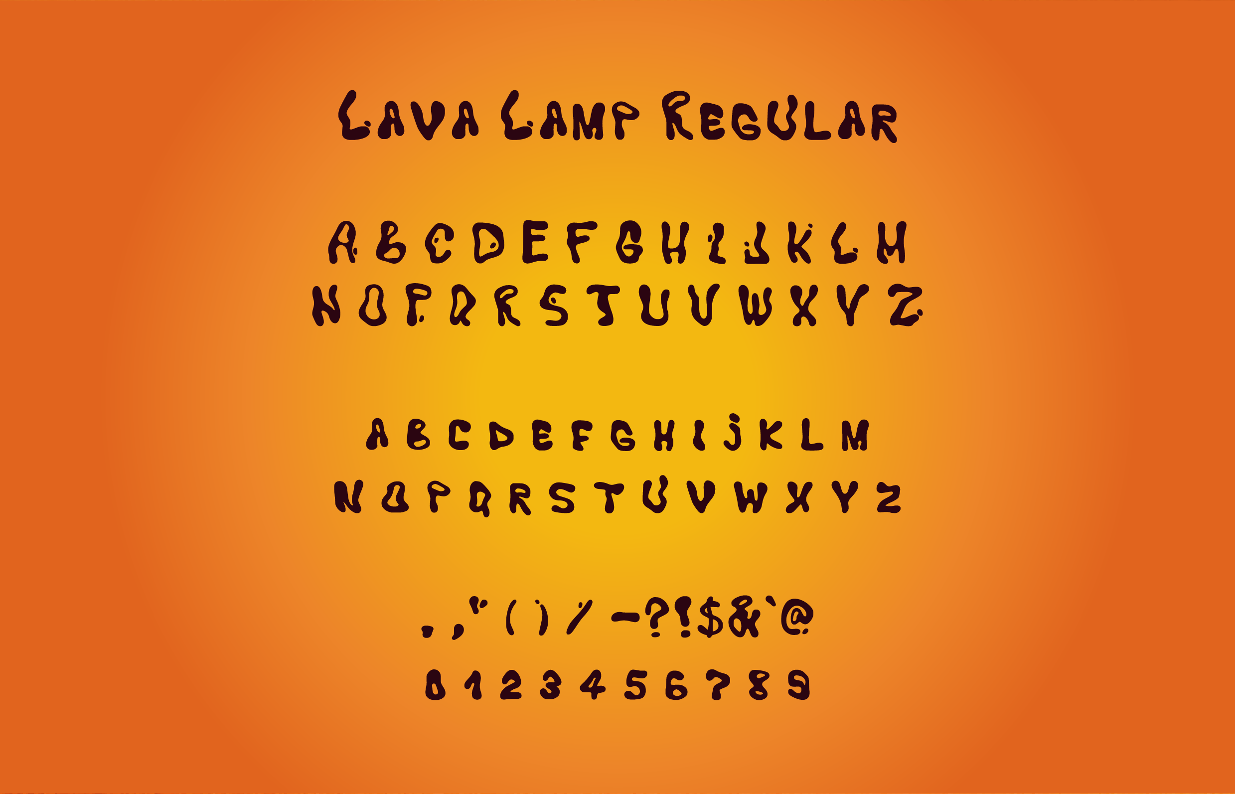 Lava Lamp, Fonts | GraphicRiver