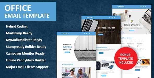 Office - Multipurpose Responsive Email Template with online Stampready ...