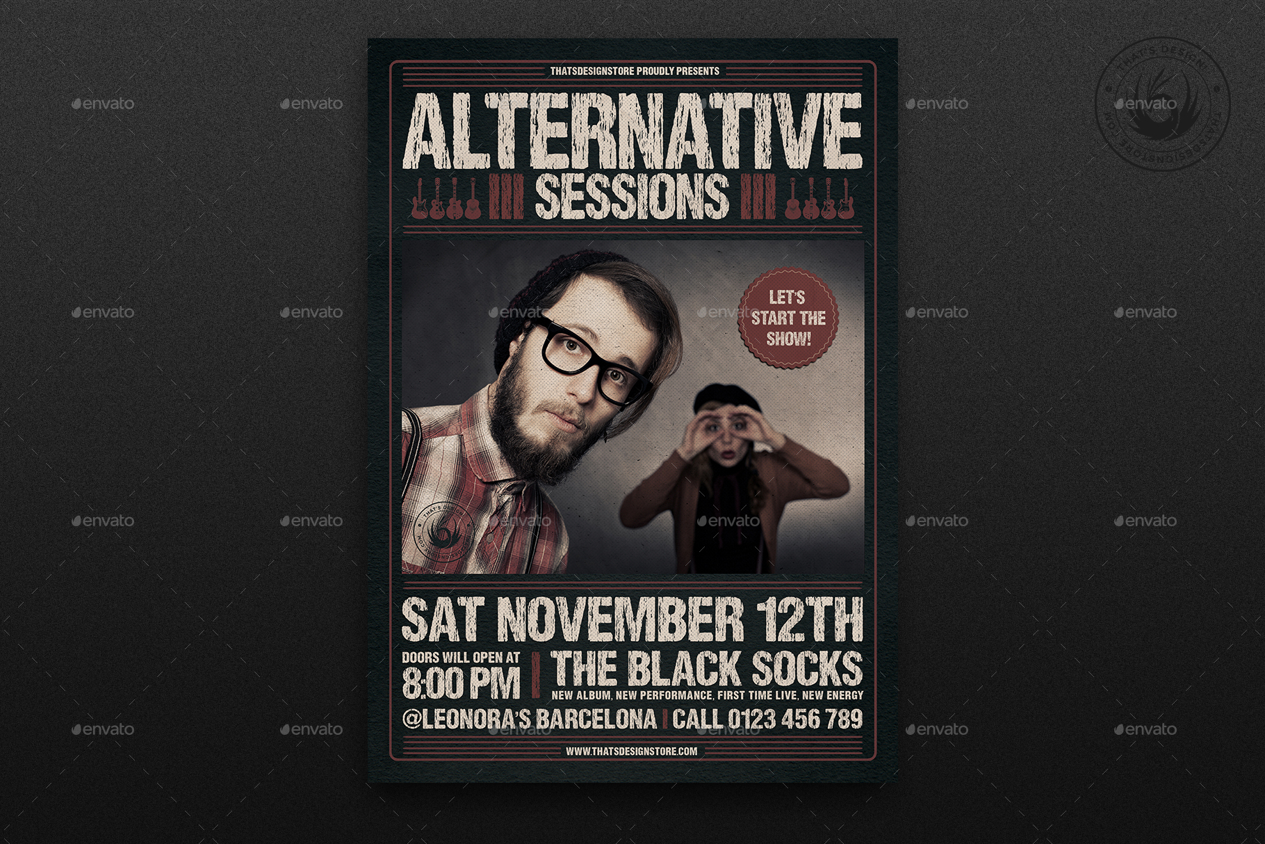 Alternative Sessions Flyer Template, Print Templates | GraphicRiver
