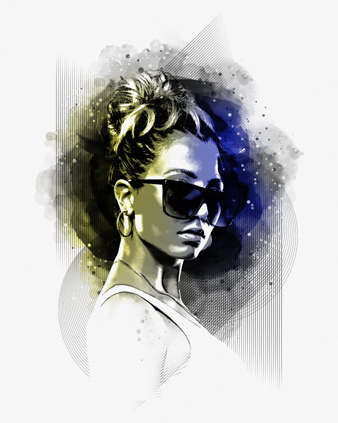 Editable Mix media Art Photo effect, Add-ons | GraphicRiver