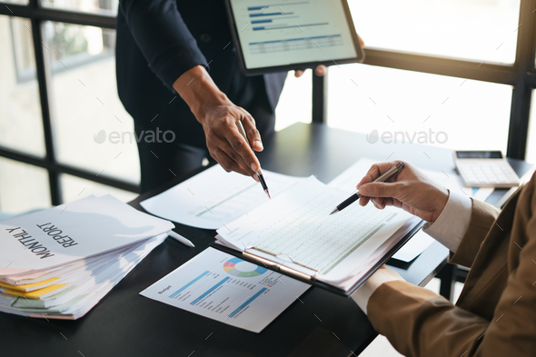 Business corporate management planning team concept, Young business ...