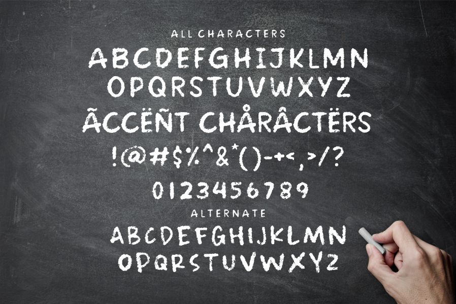 Creamy Chalk A Bold Chalk Font, Fonts | GraphicRiver