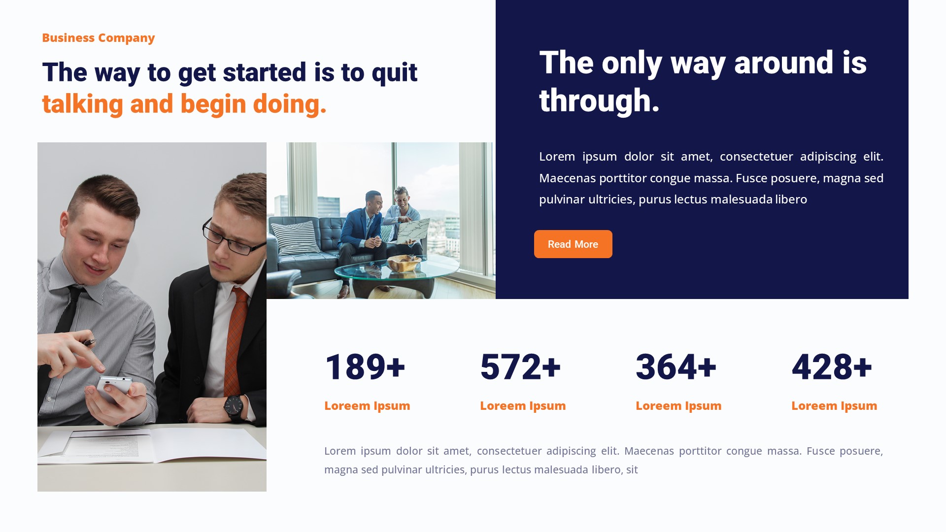 Fantex - Business Company Powerpoint Template, Presentation Templates