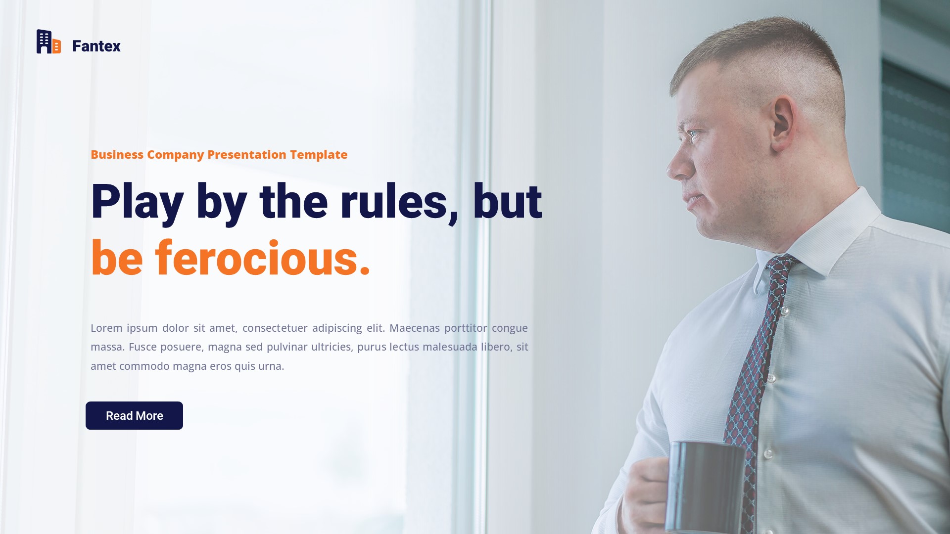 Fantex - Business Company Powerpoint Template, Presentation Templates