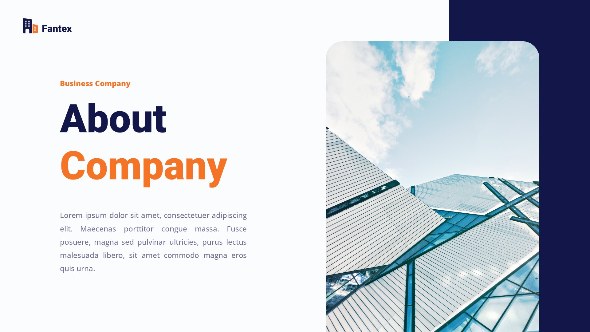 Fantex - Business Company Powerpoint Template, Presentation Templates