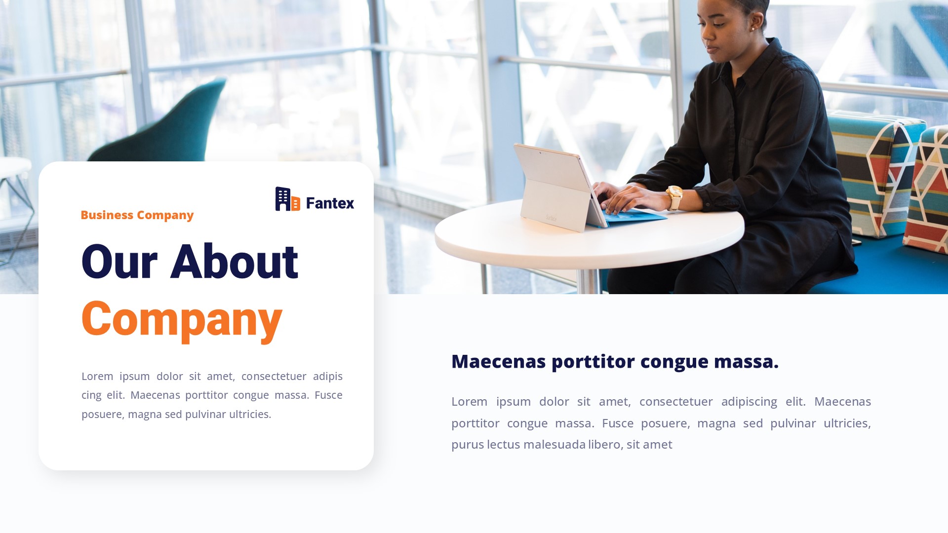 Fantex - Business Company Powerpoint Template, Presentation Templates
