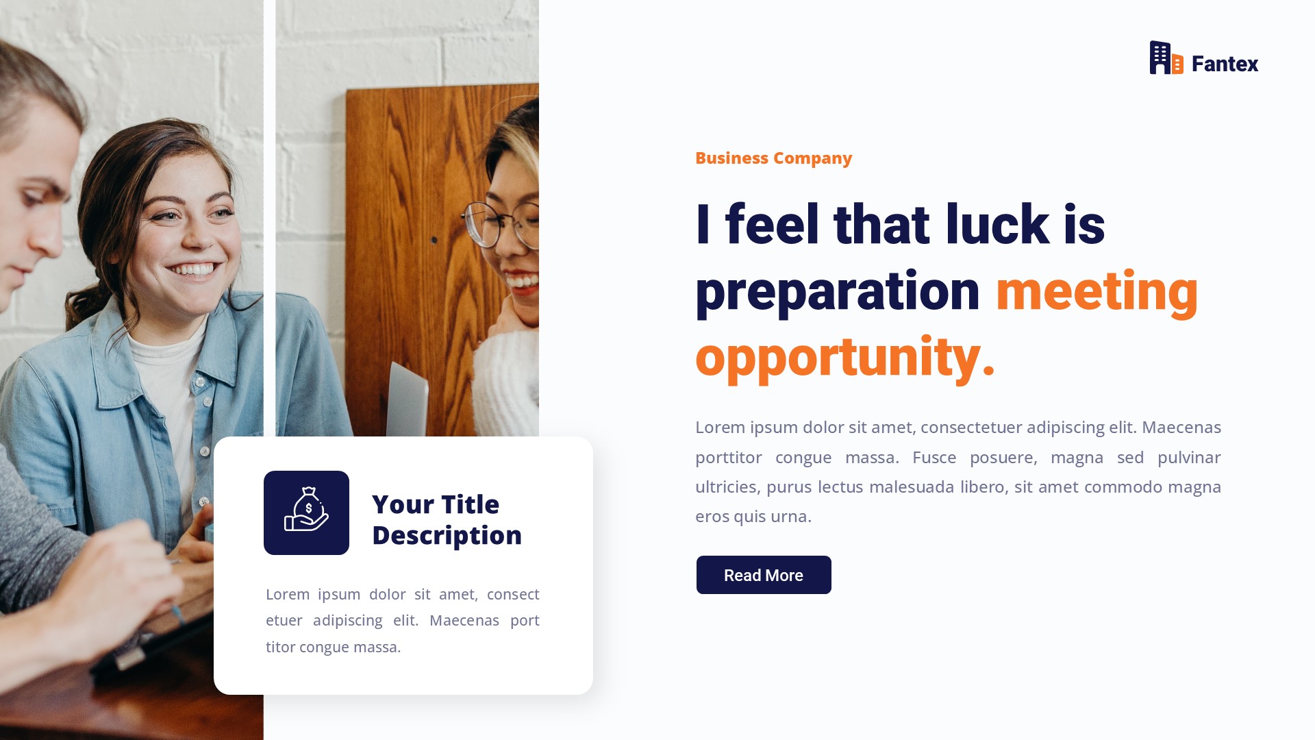 Fantex - Business Company Powerpoint Template, Presentation Templates
