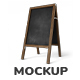 Chalkboard Standing Sign Board PSD Mockup Set, Graphics | GraphicRiver