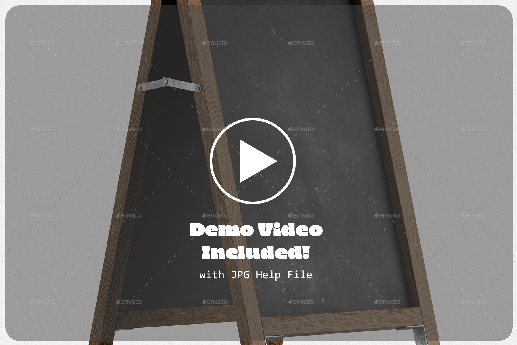 Chalkboard Standing Sign Board PSD Mockup Set, Graphics | GraphicRiver