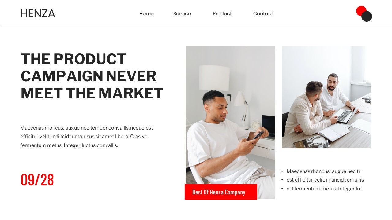 HENZA - Digital Marketing Key Presentation Templates, Presentation ...