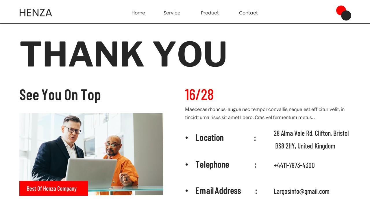 HENZA - Digital Marketing Key Presentation Templates, Presentation ...