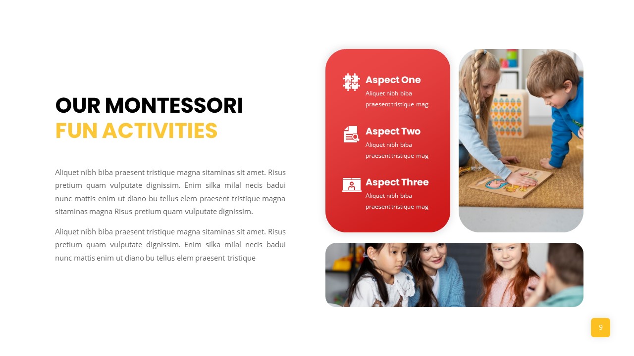 Professional Montessori Class PowerPoint Template by digitcase ...