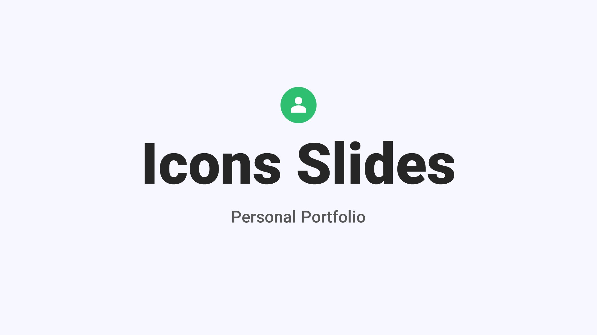 Personal Portfolio Google Slides Template, Presentation Templates ...