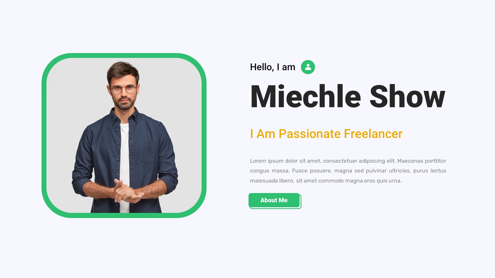 Personal Portfolio Google Slides Template, Presentation Templates ...