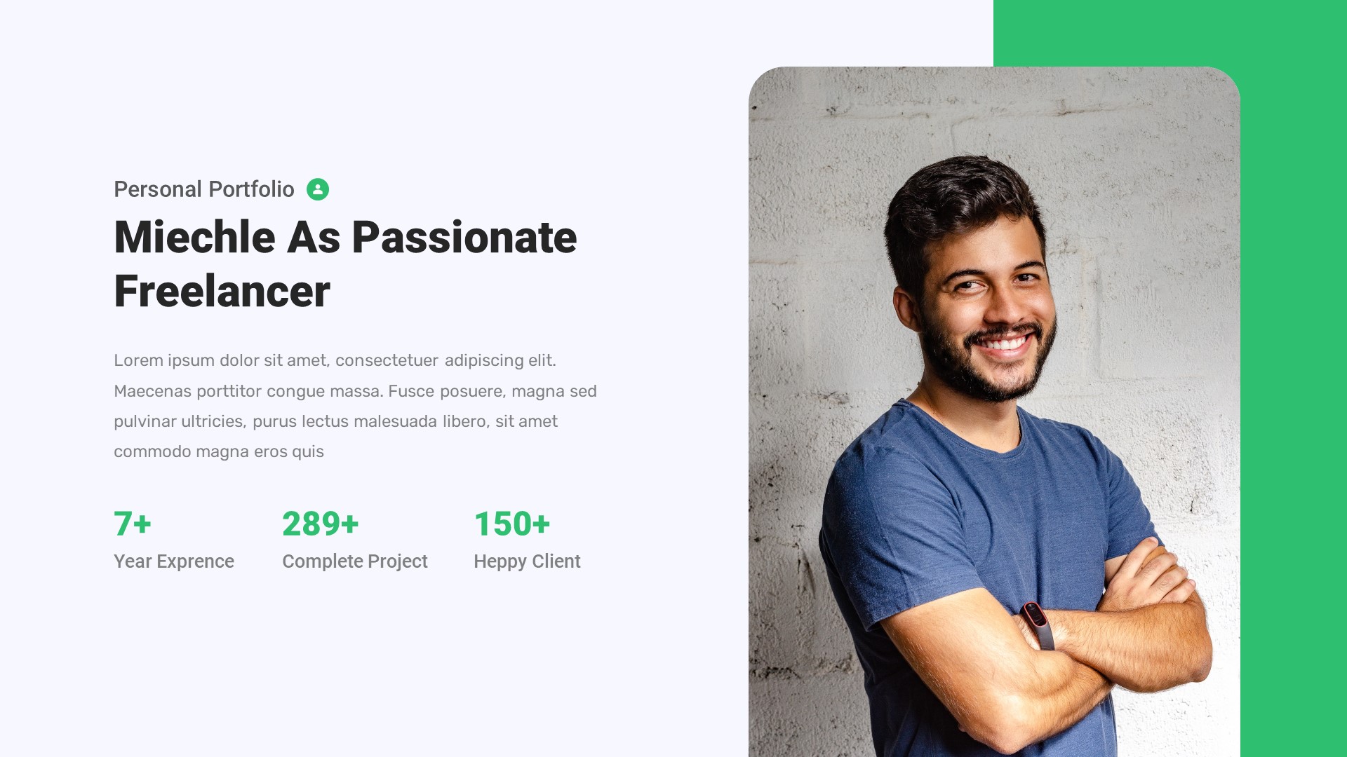 Personal Portfolio Google Slides Template, Presentation Templates ...