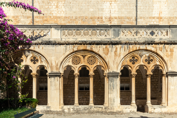 Gothic Courtyard in Dubrovnik Monastery Museum Stock Photo by Portoprens