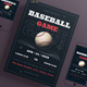 Baseball Game Flyer Set, Print Templates | GraphicRiver
