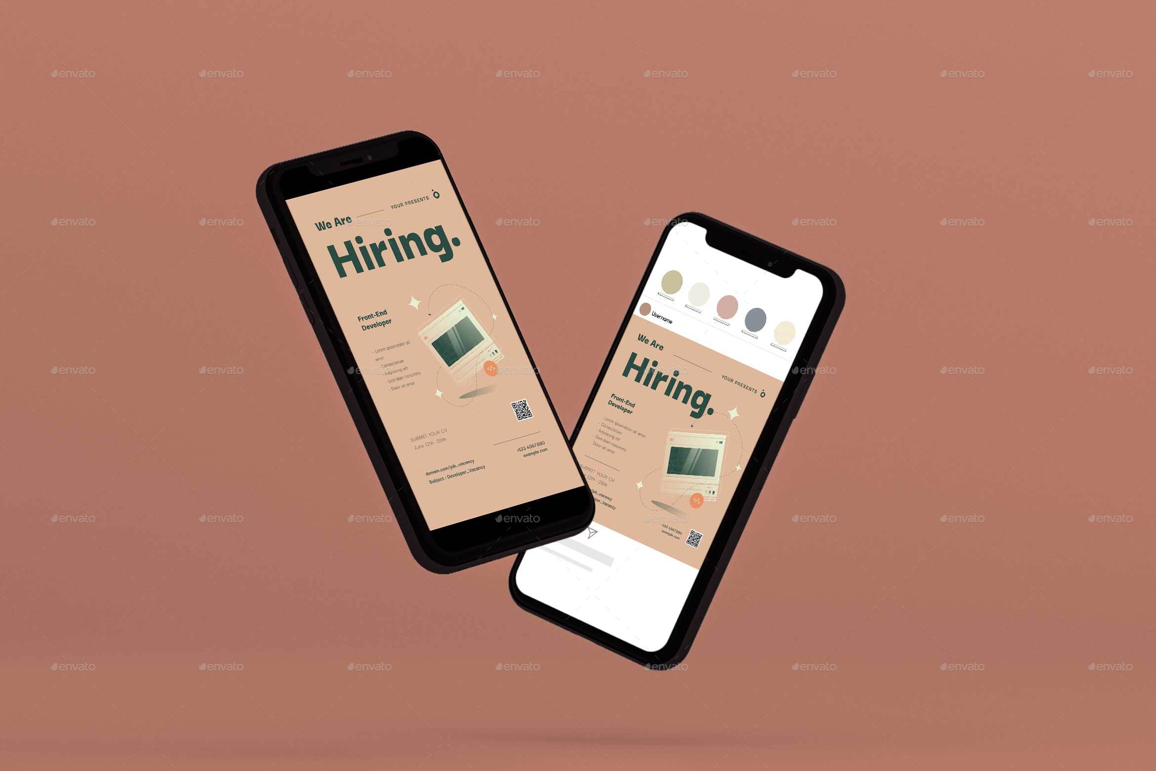 Programmer Hiring Flyer Set, Print Templates | GraphicRiver