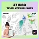 Bird Procreate Brush | 27 Bird Brushes for Procreate, Add-ons | GraphicRiver