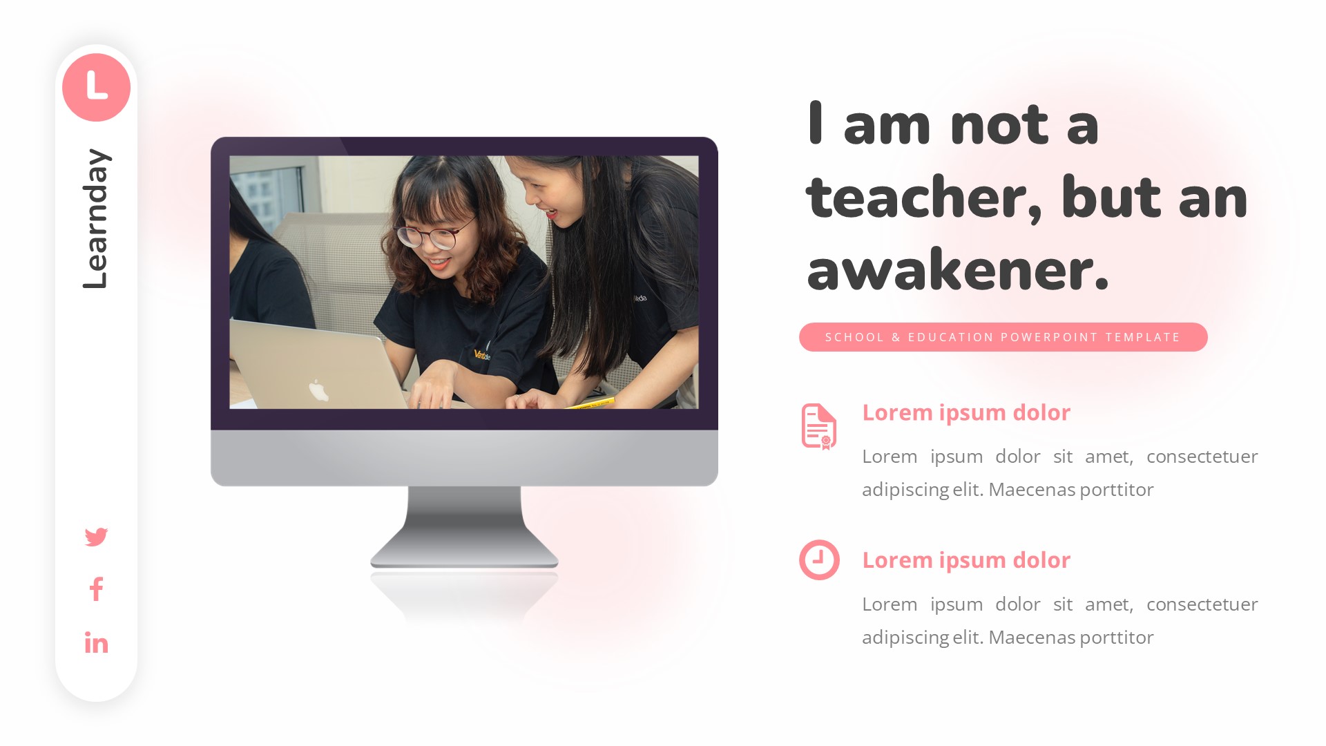 Learnday - School & Education Google Slides Template, Presentation ...