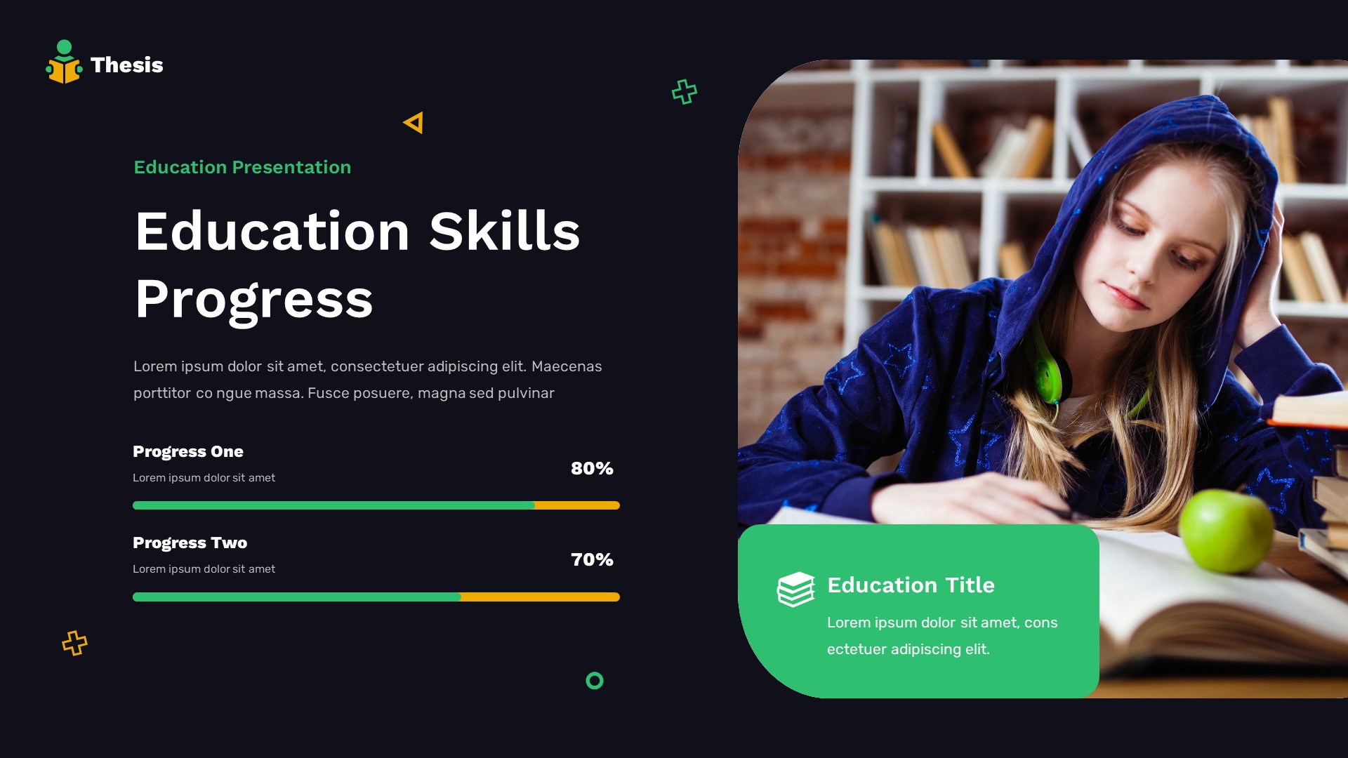 Thesis - Education Google Slides Template, Presentation Templates ...