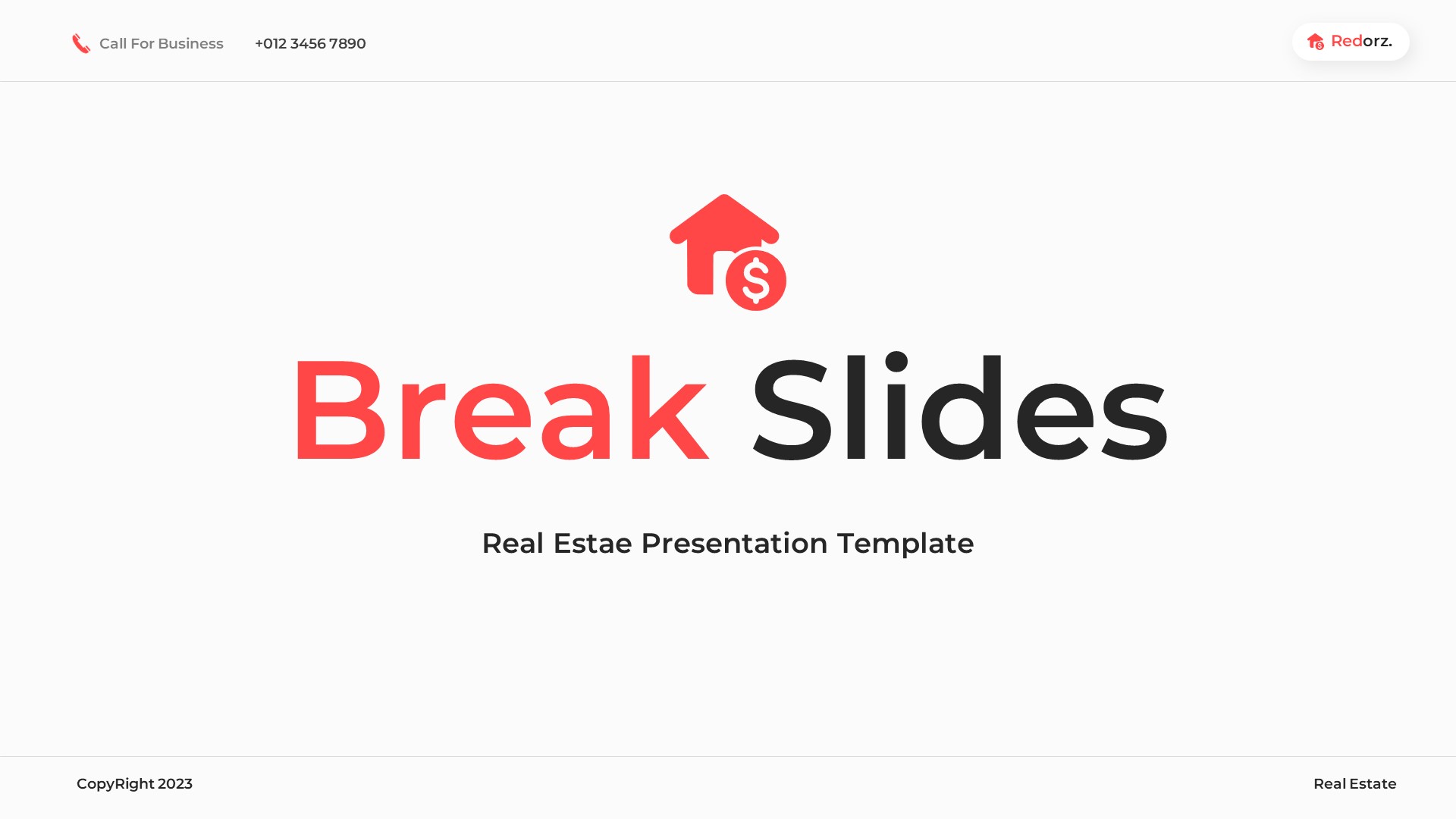 Redorz - Real Estate Powerpoint Template, Presentation Templates ...