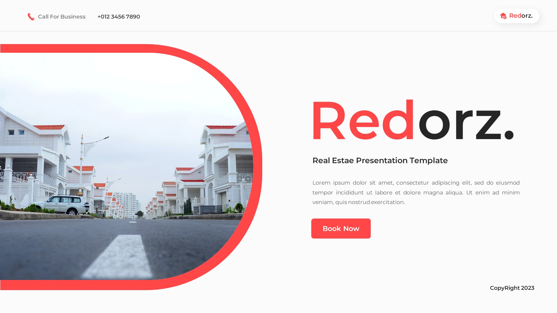 Redorz - Real Estate Powerpoint Template, Presentation Templates ...