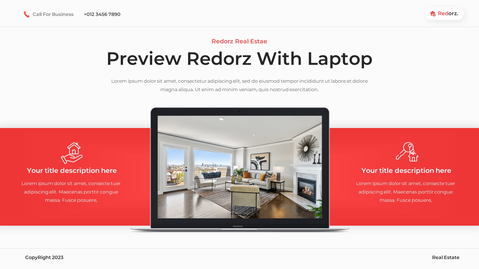 Redorz - Real Estate Powerpoint Template, Presentation Templates ...