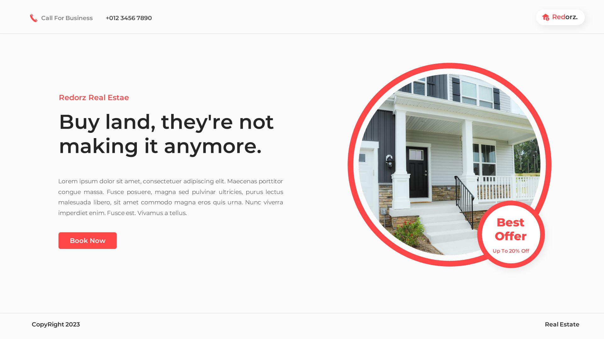 Redorz - Real Estate Powerpoint Template, Presentation Templates ...