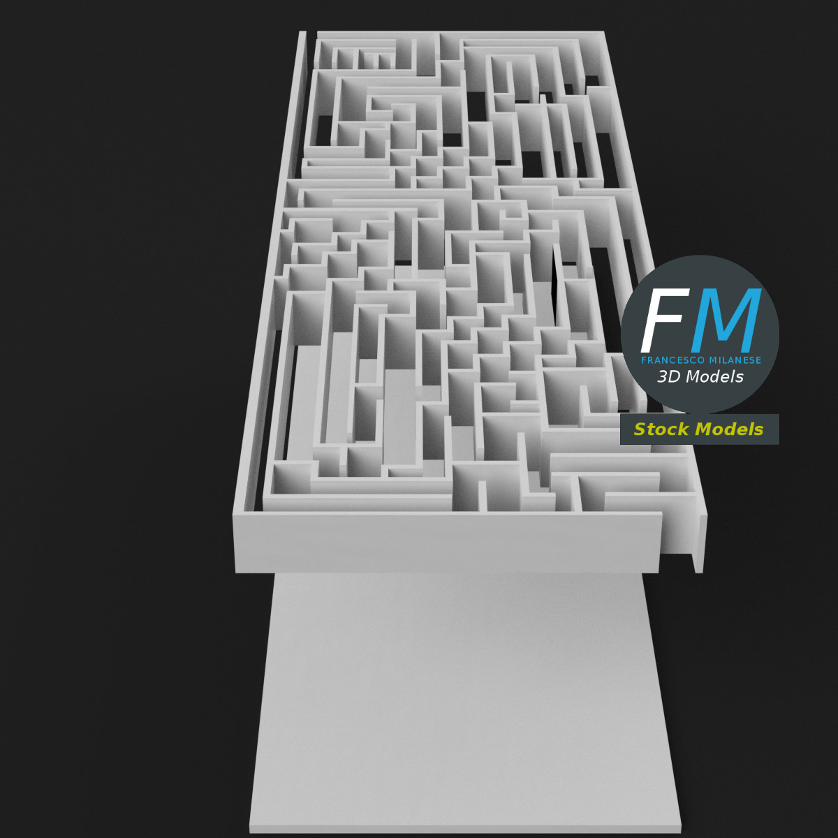 Rectangular labyrinth 1 by FrancescoMilanese85 | 3DOcean