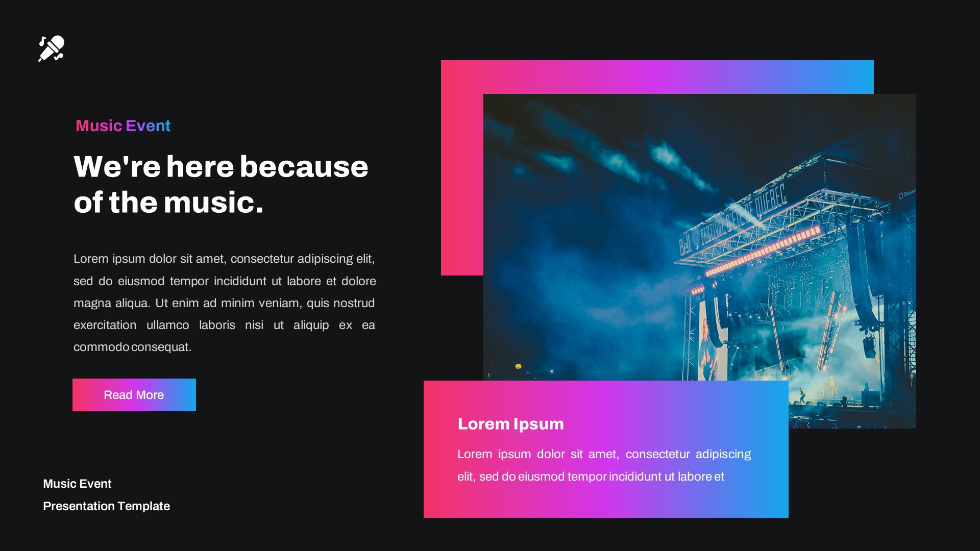 PARTY - Music Event Google Slides Template, Presentation Templates