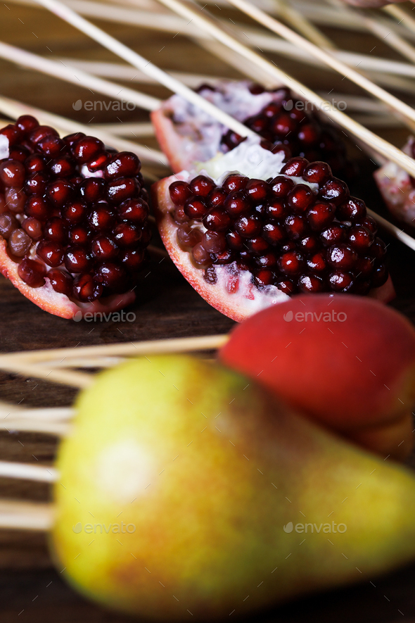 Work piece for assembling an edible bouquet by a food florist Stock ...